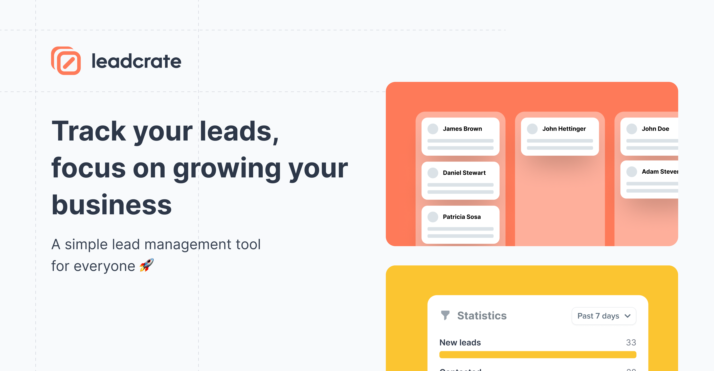 Leadcrate - Track your leads